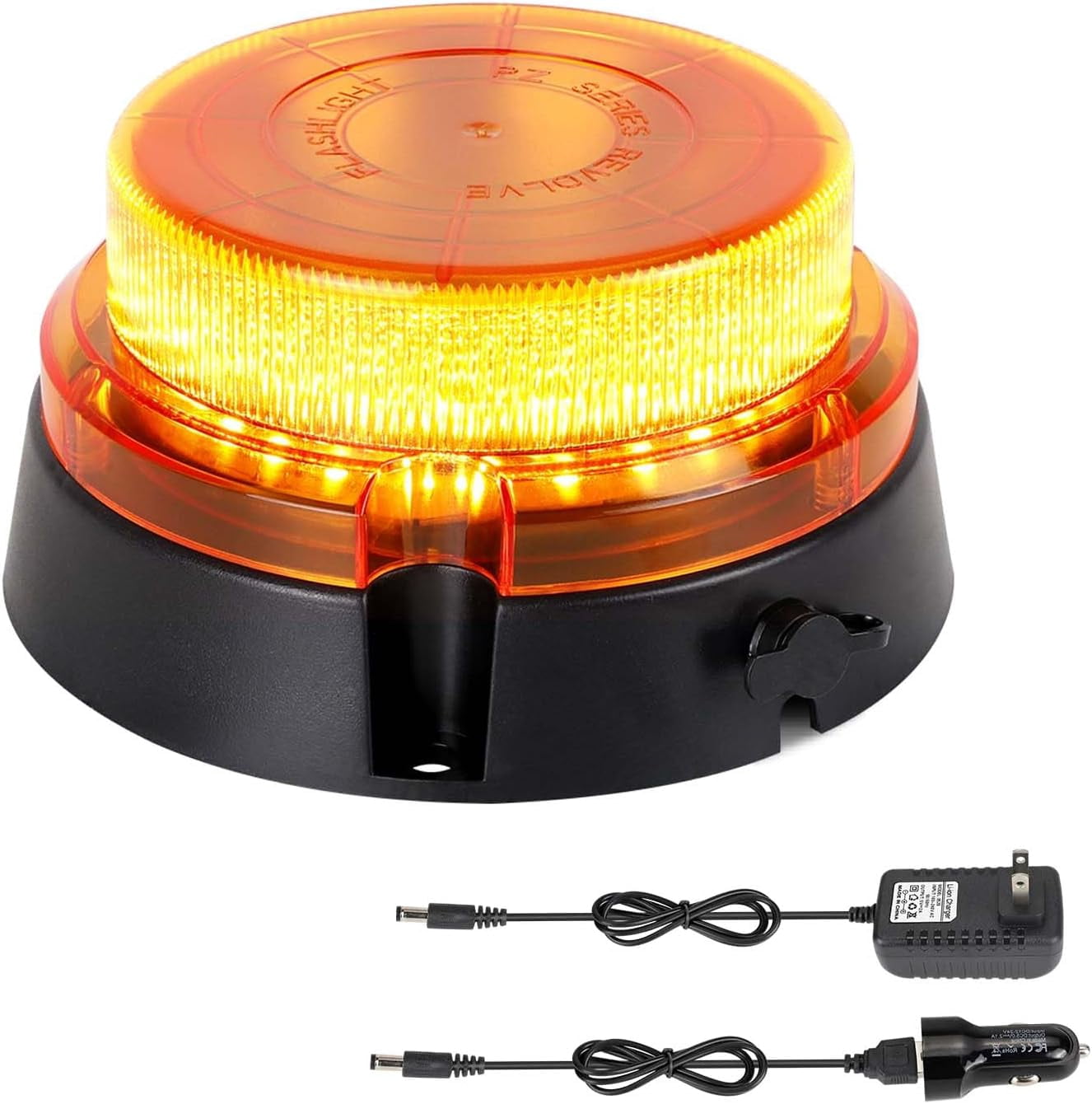 Wireless Led Beacon Lights,Rechargeable Strobe Warning Light, 48 LED ...