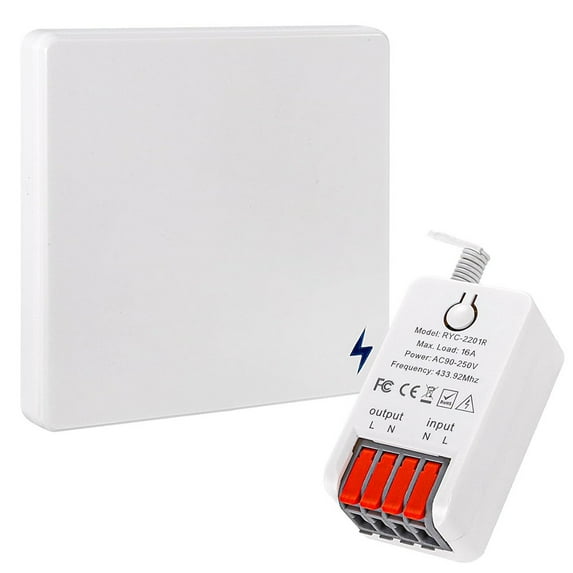 Wireless Light Switch Kit 86 Wall Panel High Beam Switch And 16A Relay ...