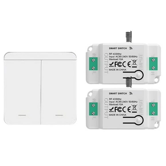 Wireless Light Switches and Dimmers for Home Improvement in White