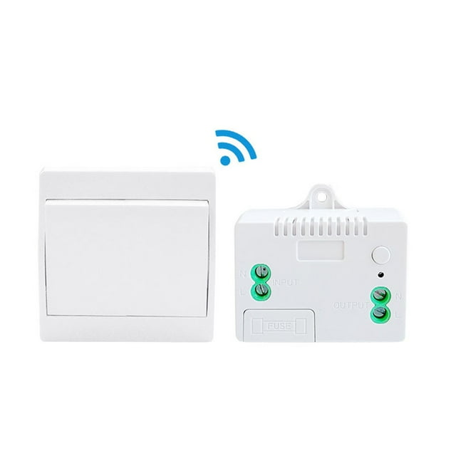 Wireless Light Switch Set 230V 433 MHz with Receiver Wall Mounted Radio ...