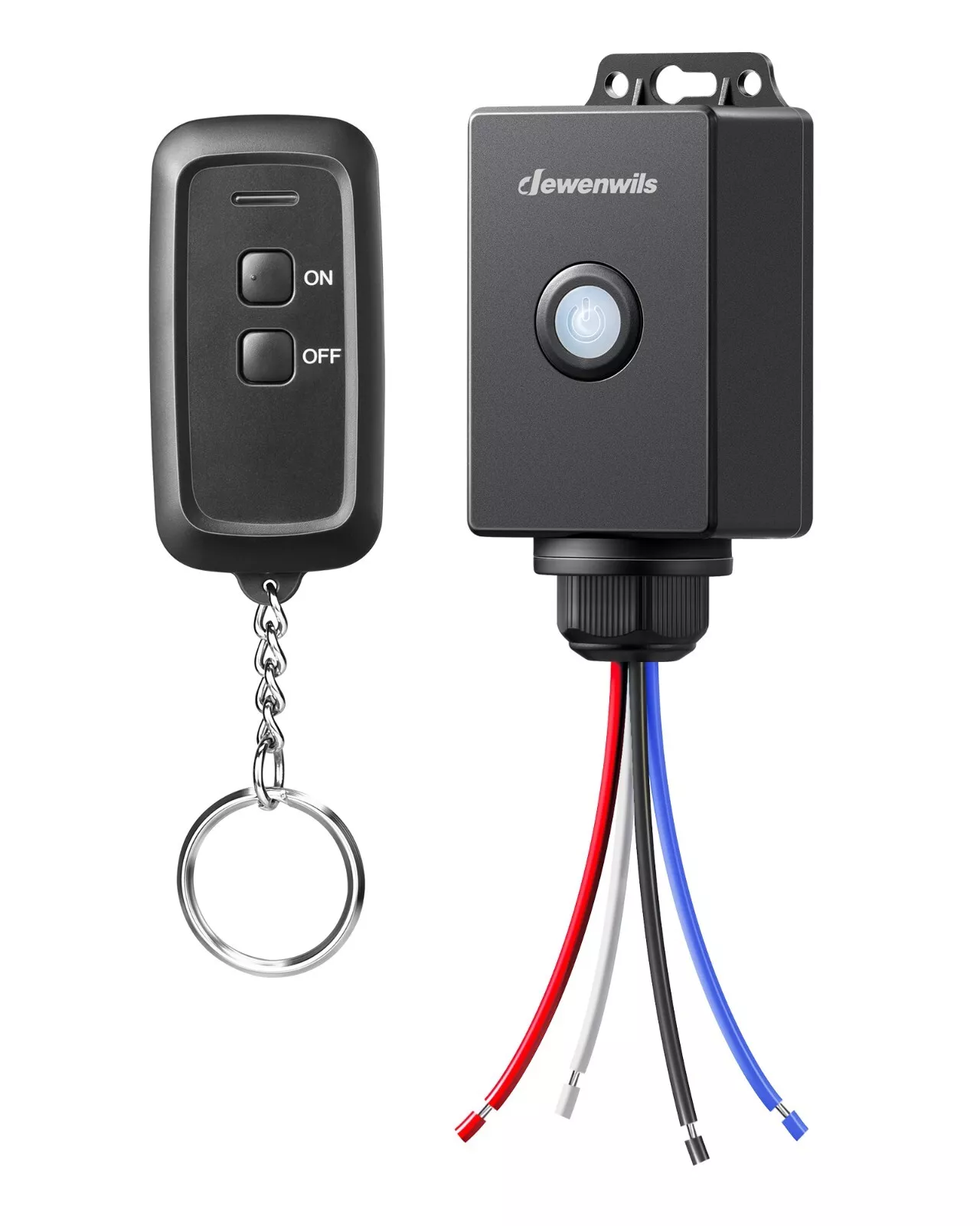Wireless Light Switch and Receiver Kit, for Outdoor Lighting, Ceiling ...