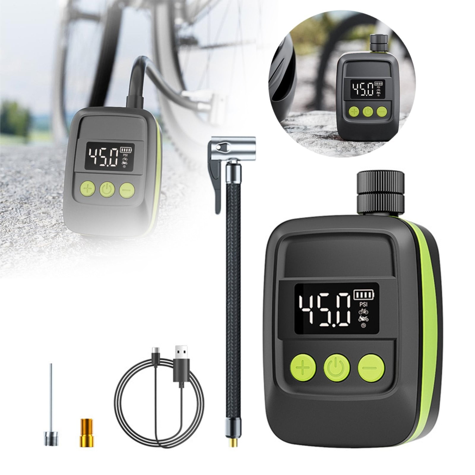 Wireless Lithium Battery Air Pump Green Clearance! Pump Electric Mini ...