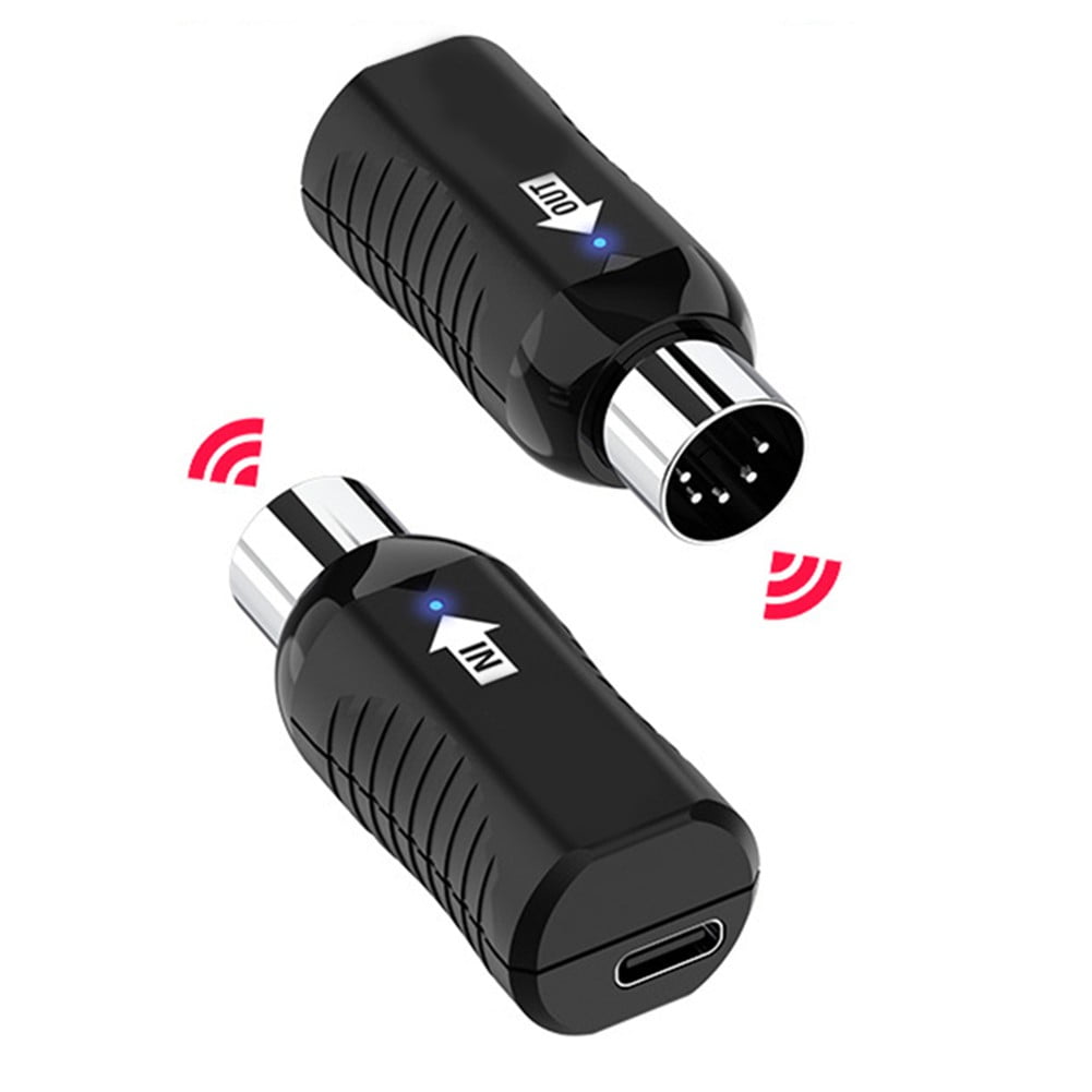 Wireless MIDI Guitar Audio Receiver Transmitter Adapter 2.4GHz ...