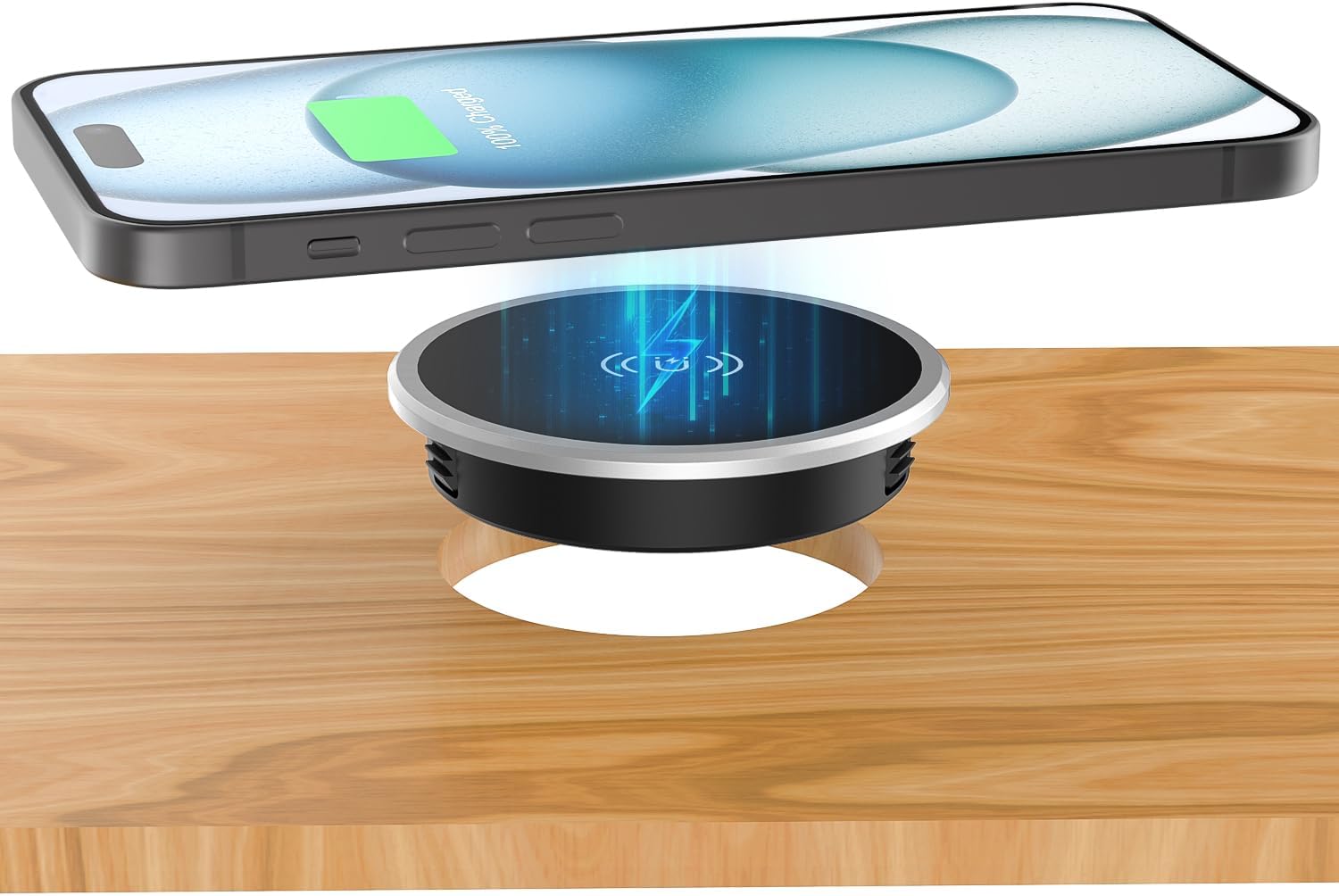 Wireless Magnetic Charger Desk Mount 15W Fast Charger for iPhone 17 16 ...