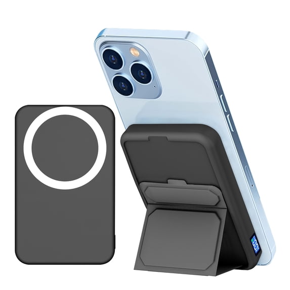 Wireless Magnetic Power Bank, with Foldable Stand 10000Mah Mag-Safe ...