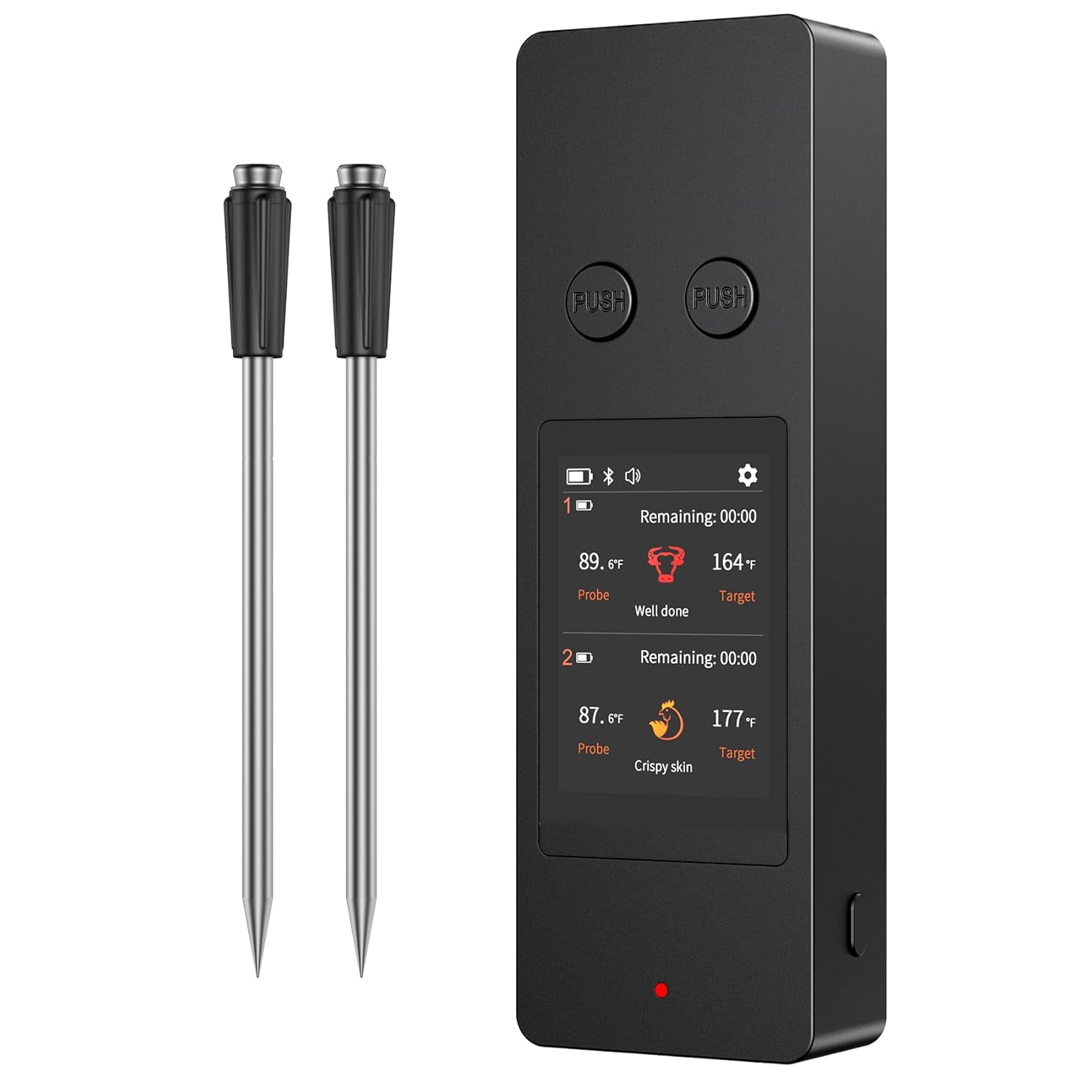 Wireless Meat Thermometer Digital with 2 Upgraded Ultra-Thin Probe ...