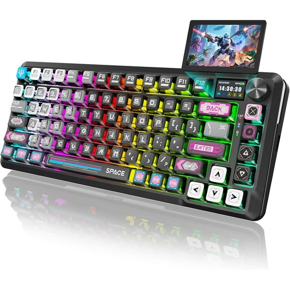 Wireless Mechanical Gaming Keyboard - Gasket-Mounted RGB Backlit Custom ...