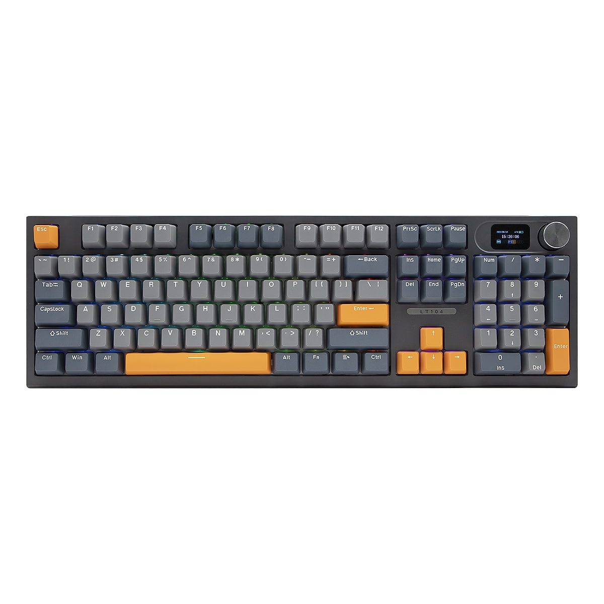ITIGOITIE Tri-mode Wireless Mechanical Keyboard, Full Size 104-Key, Led ...