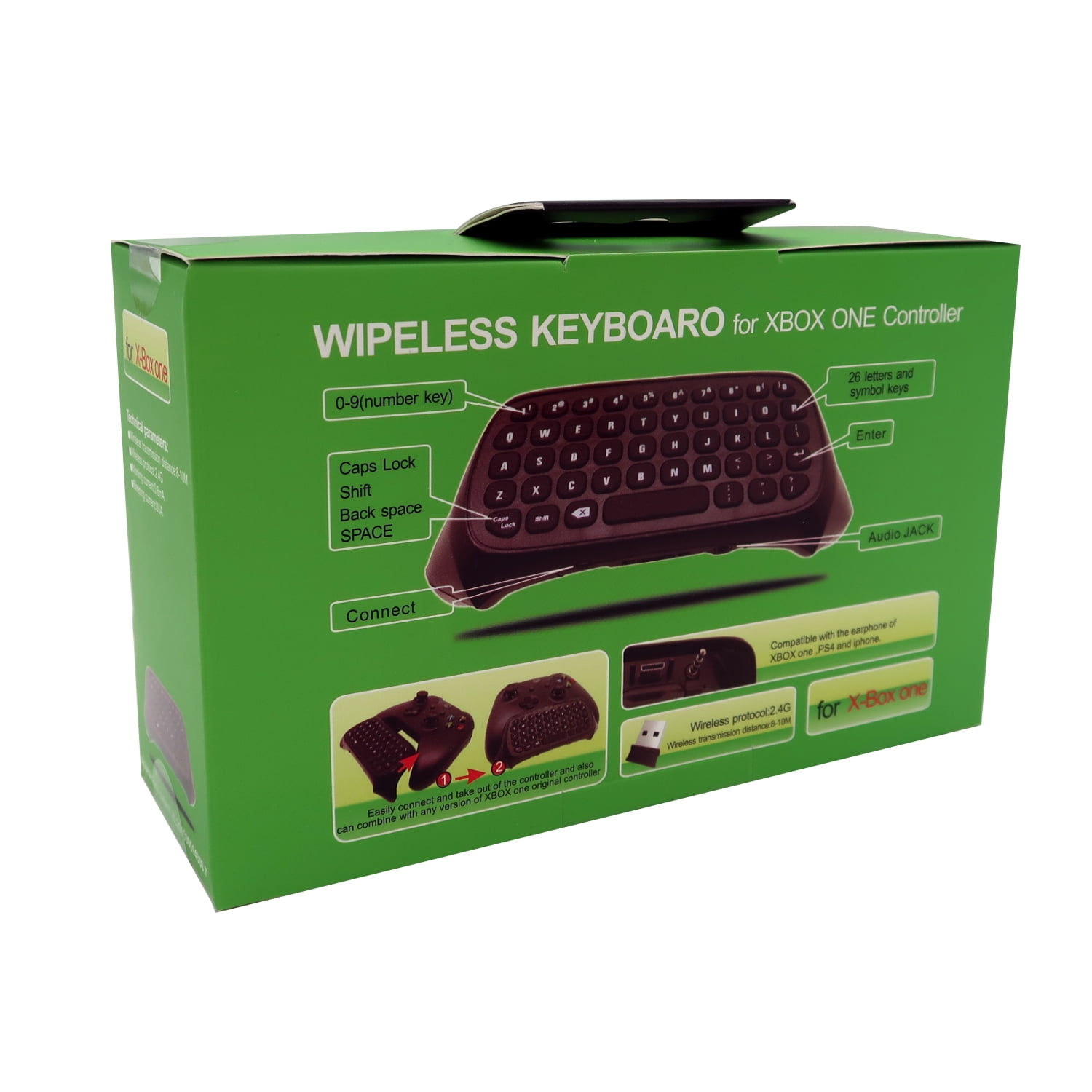DOBE Xbox One Wireless Controller with 2.4G Keypad Attachment Adapter ...