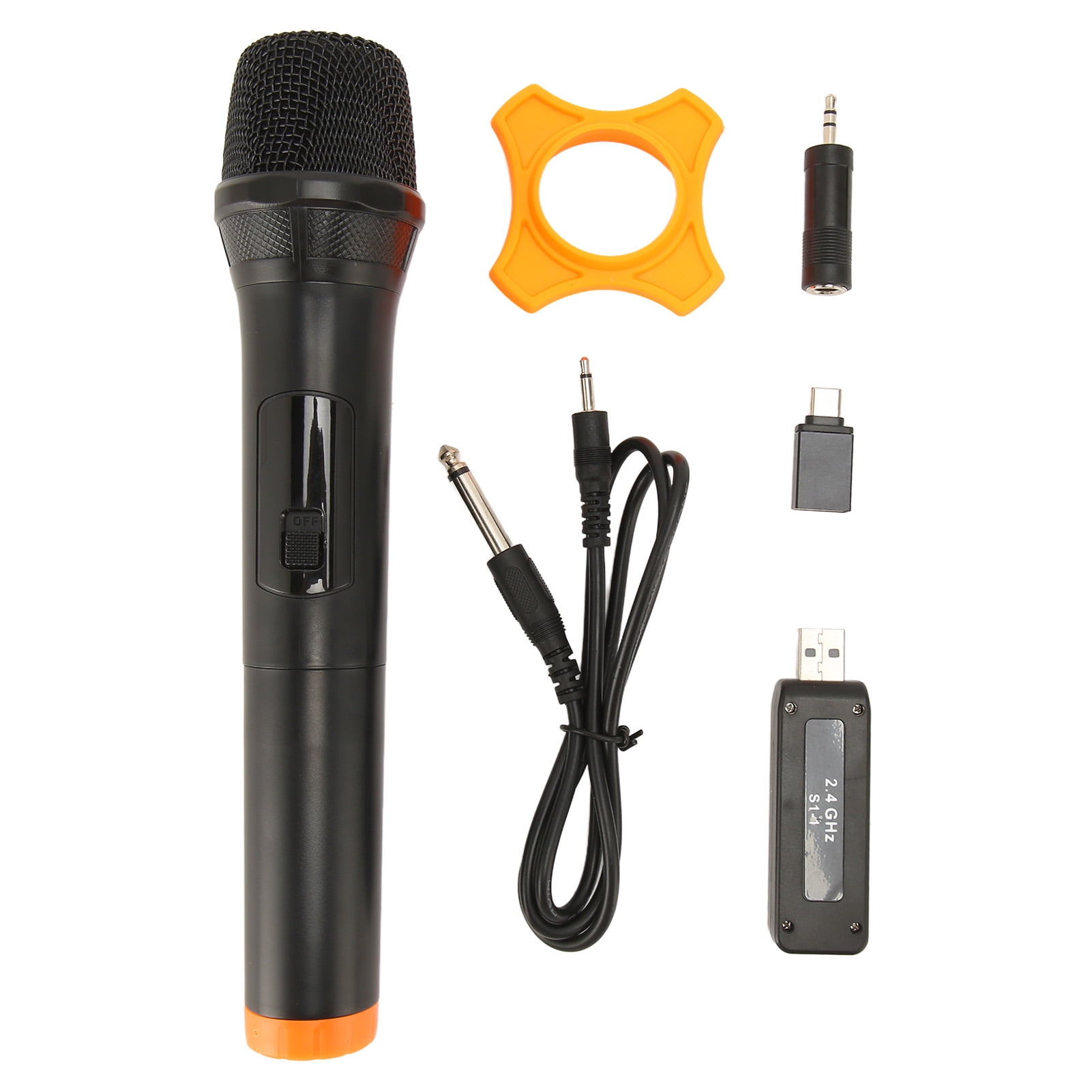 Wireless Microphone 2.4G USB Moving Coil Microphone Cordless Handheld ...