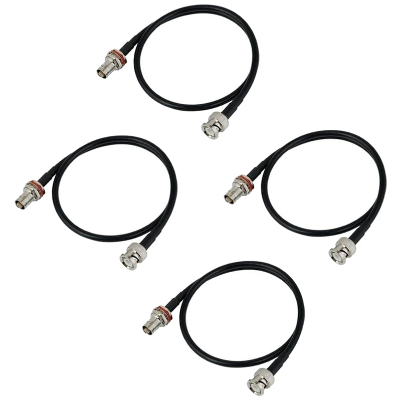 Wireless Microphone Antenna Extension Cable 2ft with BNC Connector, 4 ...