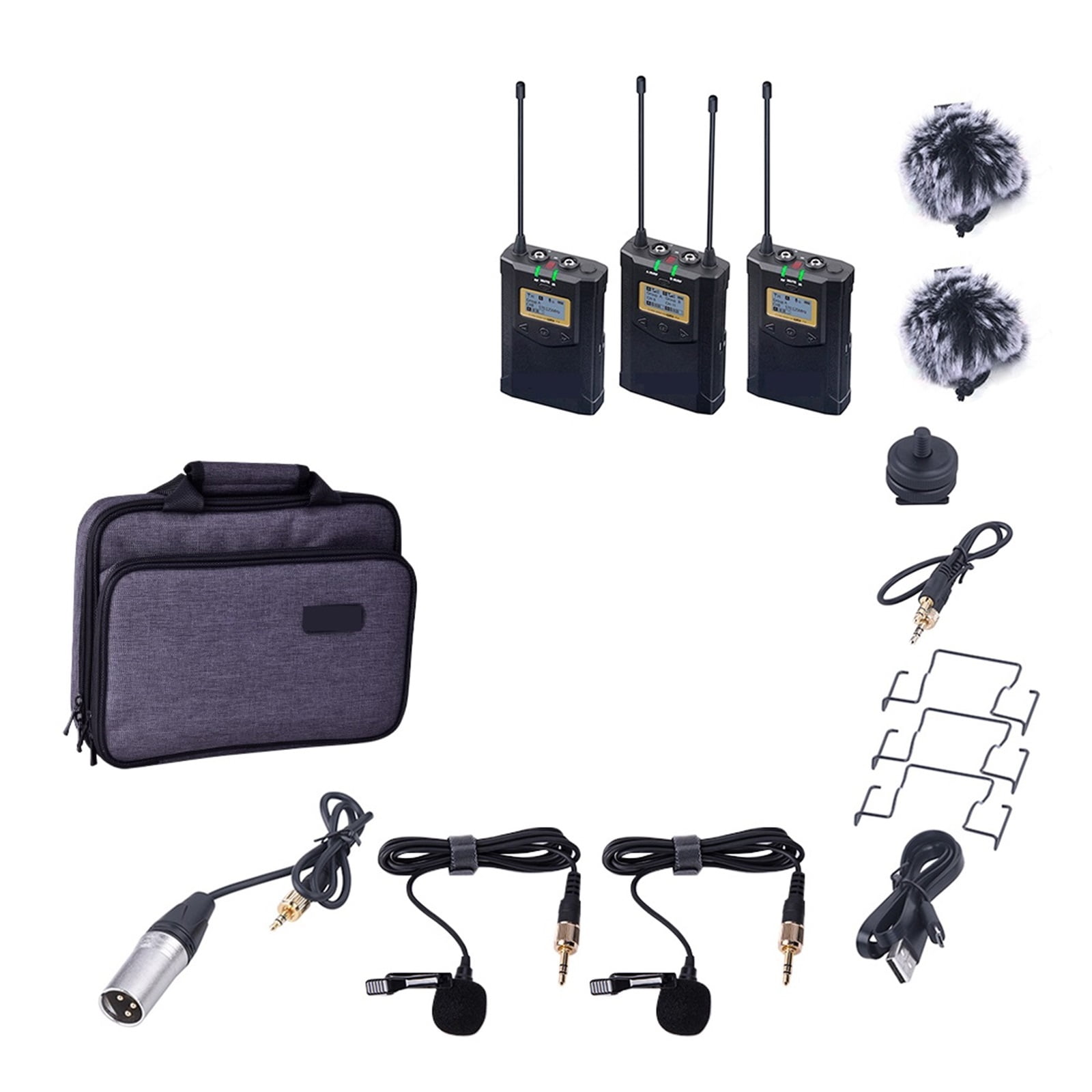 Wireless Microphone CVM-WM100 Plus 48-Channel Professional UHF Dual ...