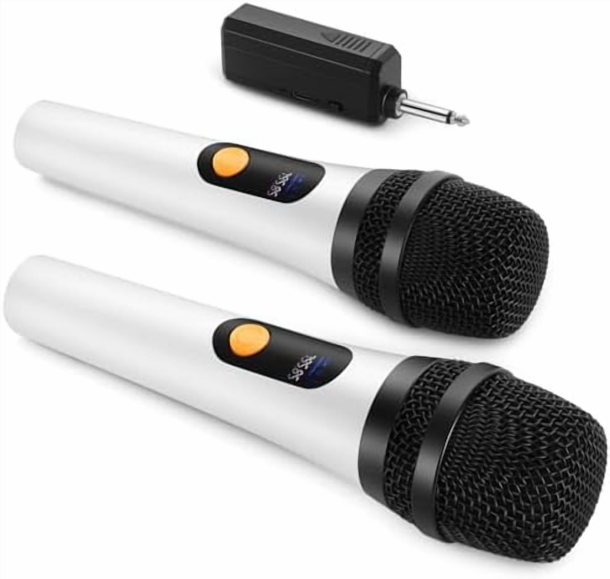 Wireless Microphone, Dual Digital Dynamic Microphone with Rechargeable ...