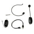 Wireless Microphone Headset Noise Reduction Rechargeable Led Digital Display Uhf Head Mic For