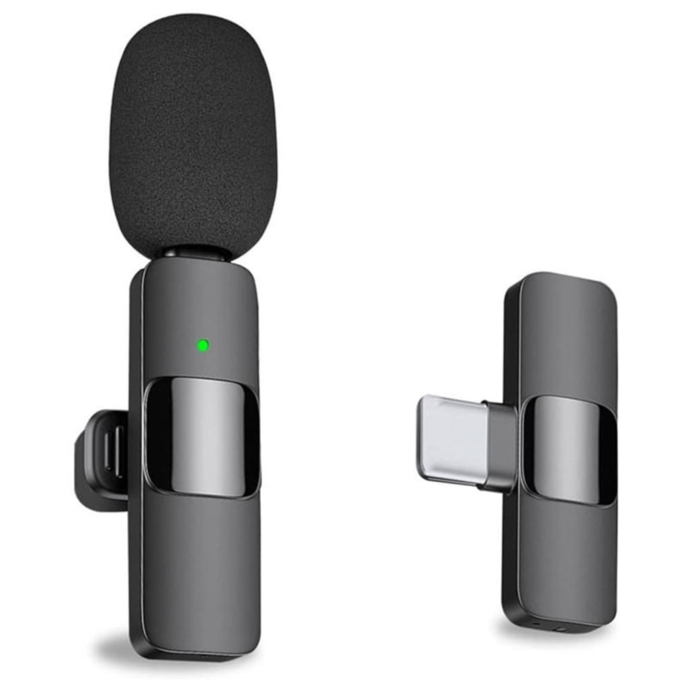 Wireless Microphone for Lightning Port, Plug-Play Wireless Lavalier Mic ...