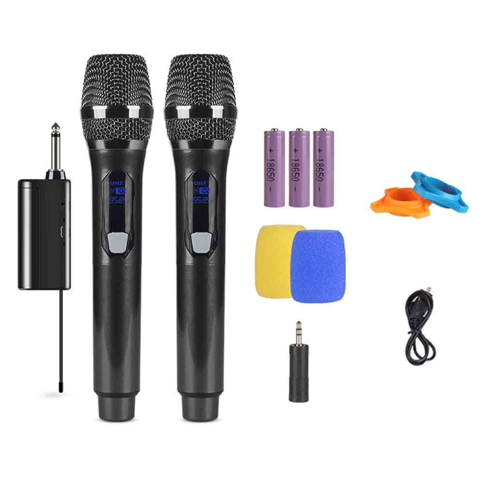 Wireless Microphone Metal Dynamic Microphone System with Rechargeable ...