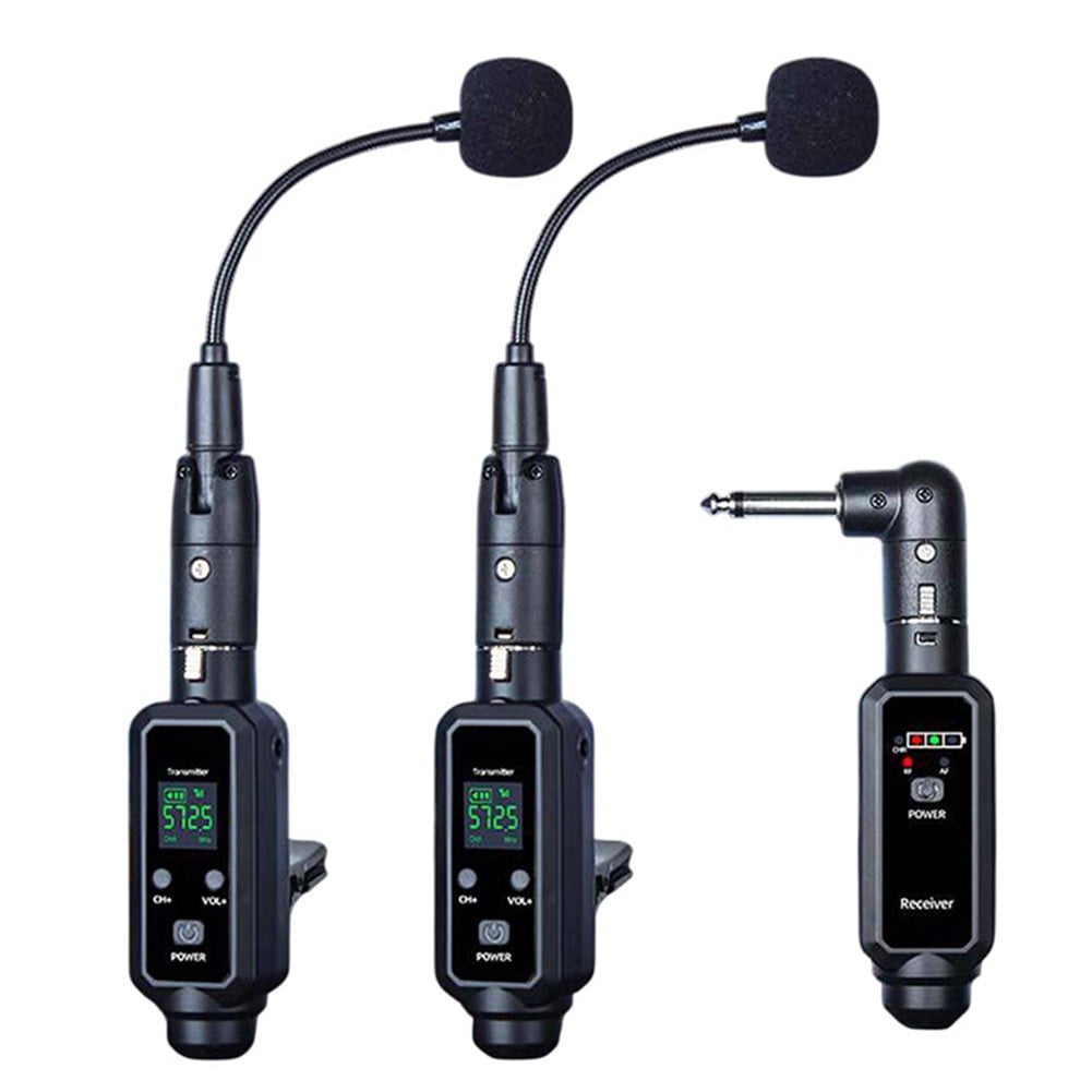 Wireless Microphone System with Transmitter Receiver for Saxophone ...