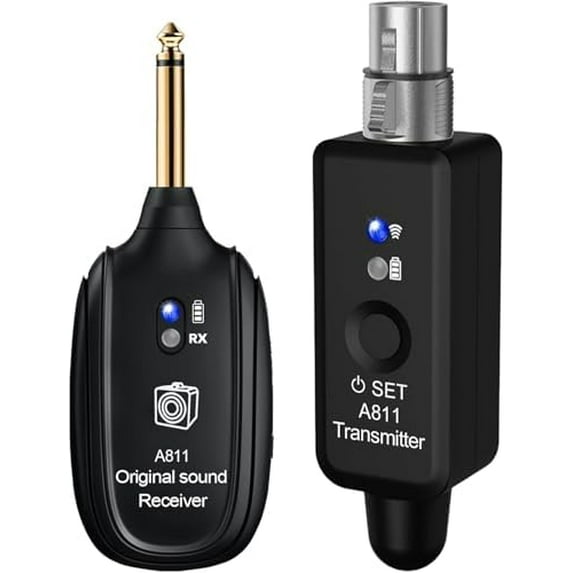 Wireless Microphone Transmitter Receiver 2.4GHz, XLR Microphone ...