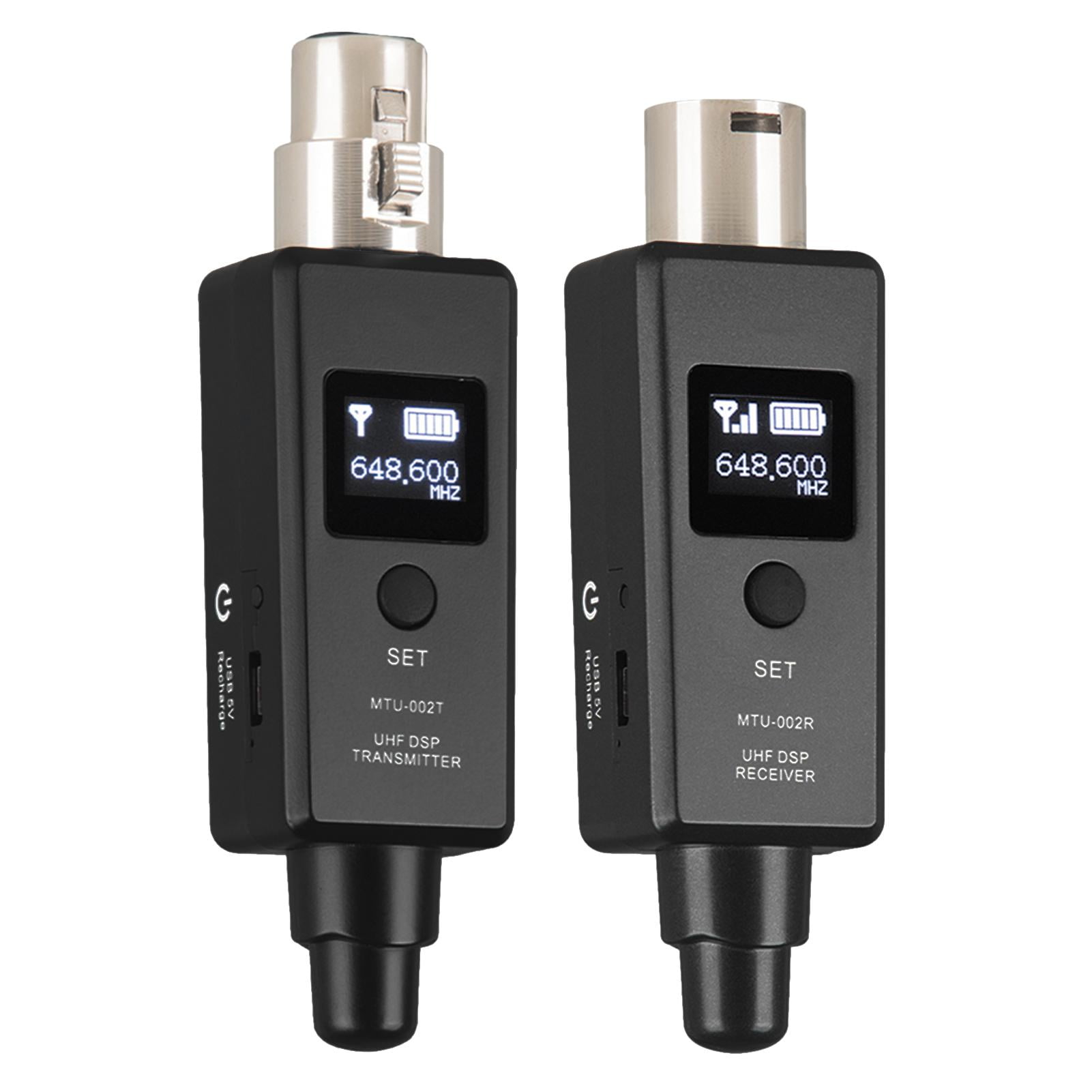 Wireless Microphone Transmitter and Receiver for Dynamic Microphone ...