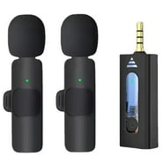 2.4GHZ Wireless Lavalier Microphone Portable Audio Video Recording Mini ...