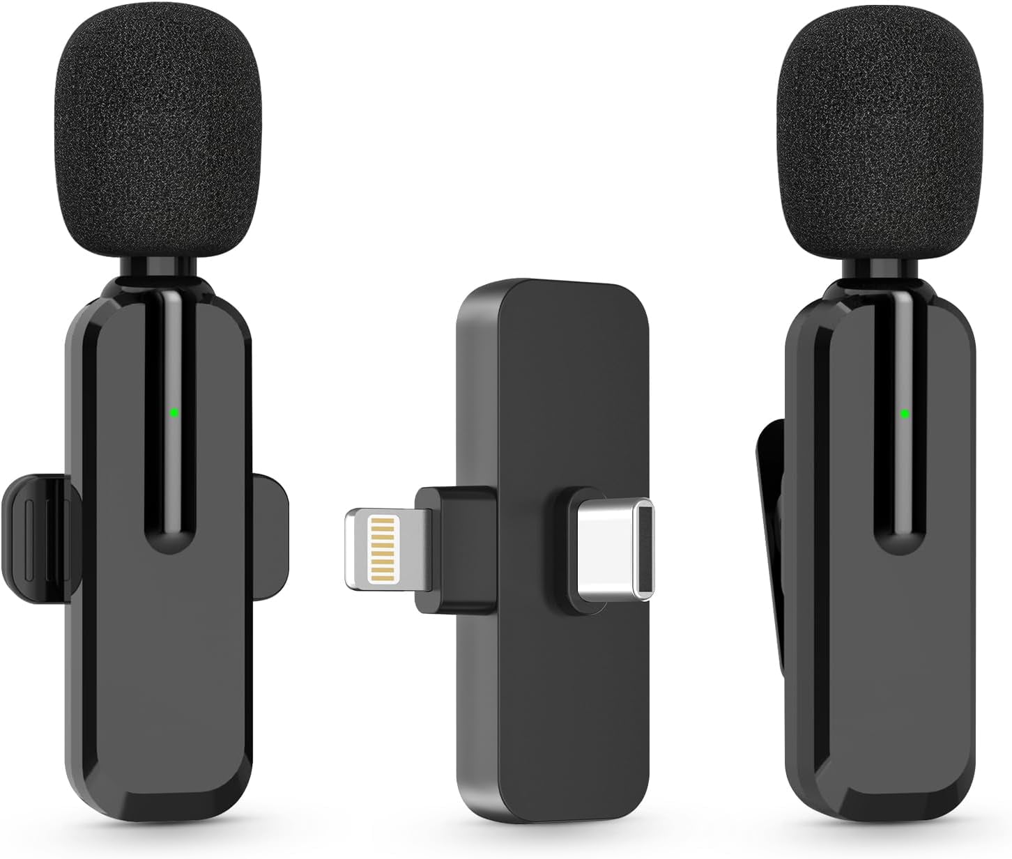 Wireless Microphone for iPhone, iPad, Android Phone - Bluetooth Lapel ...