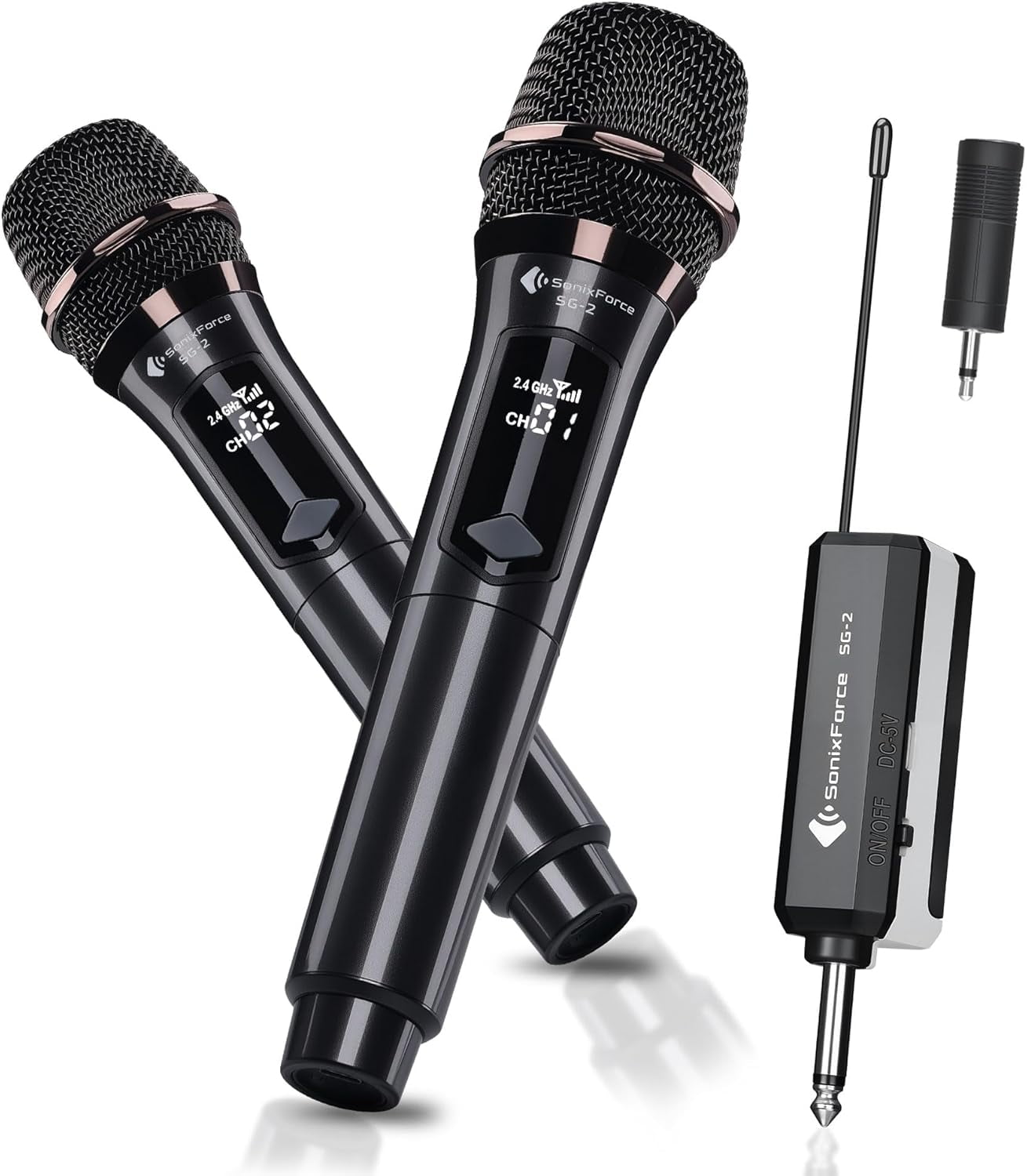 Wireless Microphones - Karaoke Microphone for Singing -Rechargeable ...