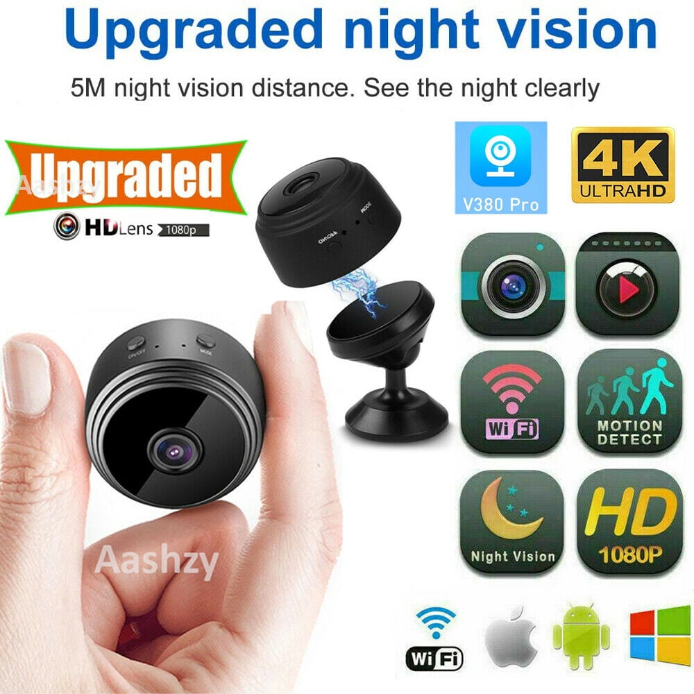 Wireless Mini Camera WiFi 1080P IP Camera Home Security Night Vision ...
