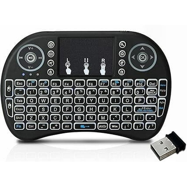 Wireless Mini Keyboard Remote Control Touchpad Mouse Combo Controller For Android Tv Box Smart