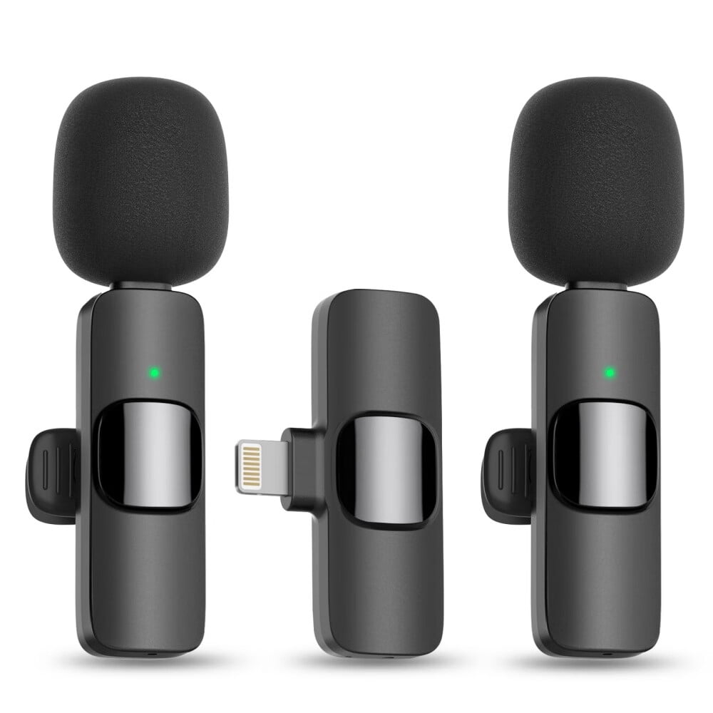 Wireless Mini Microphone for iPhone 14 Below - Bluetooth Lapel Mic for ...