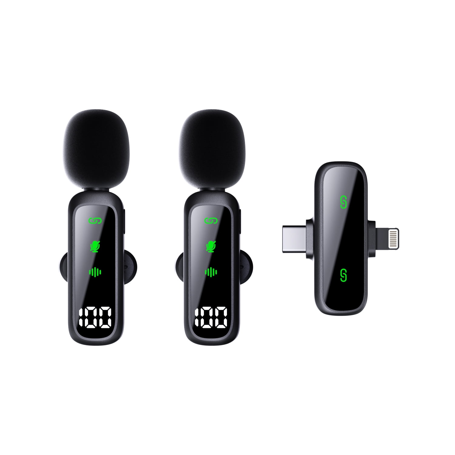 Wireless Mini Microphone for iPhone, Android Phone - Bluetooth Lavalier ...