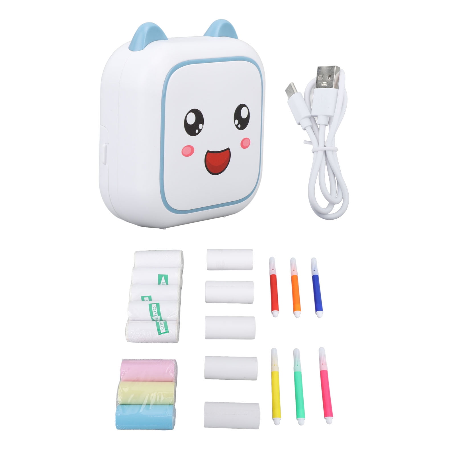 Wireless Mini Pocket Sticker Printer for Kids, Bluetooth Thermal ...