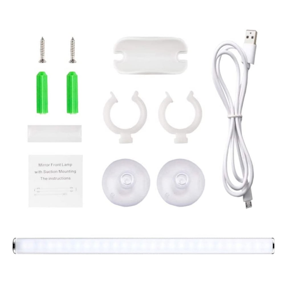 Wireless Mirror Front Lamp Multifunctional Touch Switch LED Light Bar ...