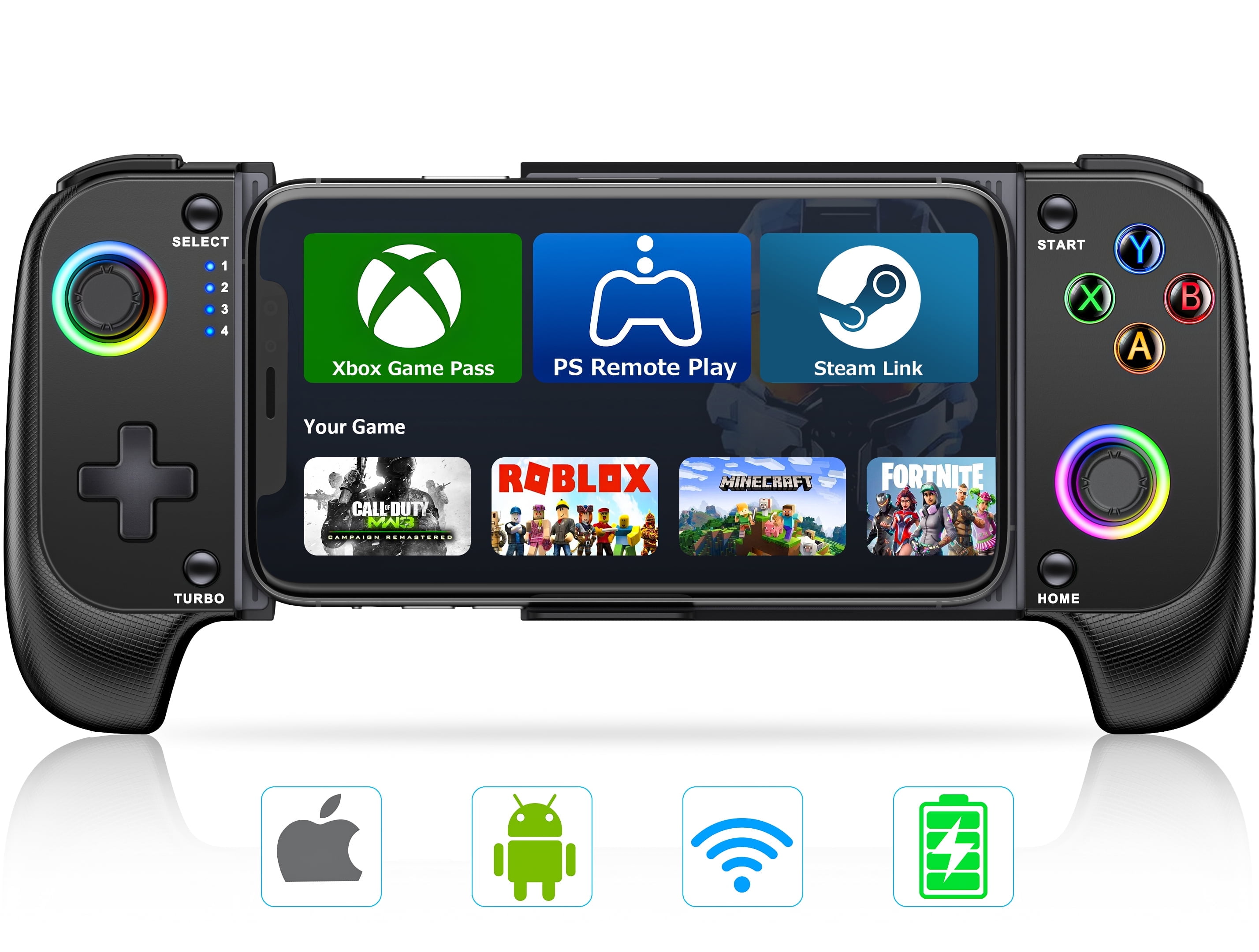 Wireless Mobile Gaming Controller For Iphone Androidios Mfixbox Cloudps Remote Playphone 9963