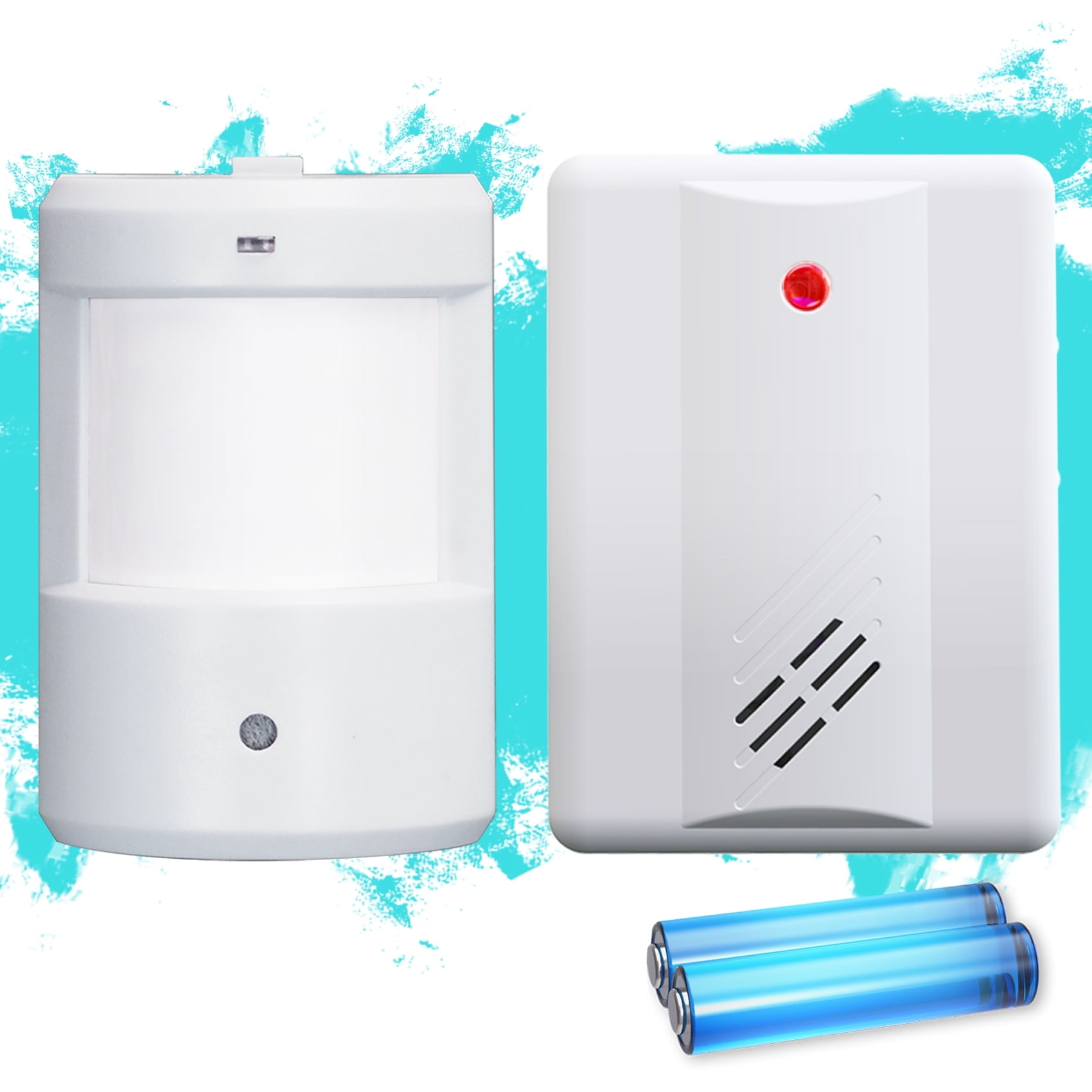 Wireless Motion Sensor Alarm Battery Powered Doorbell Motion Detector ...