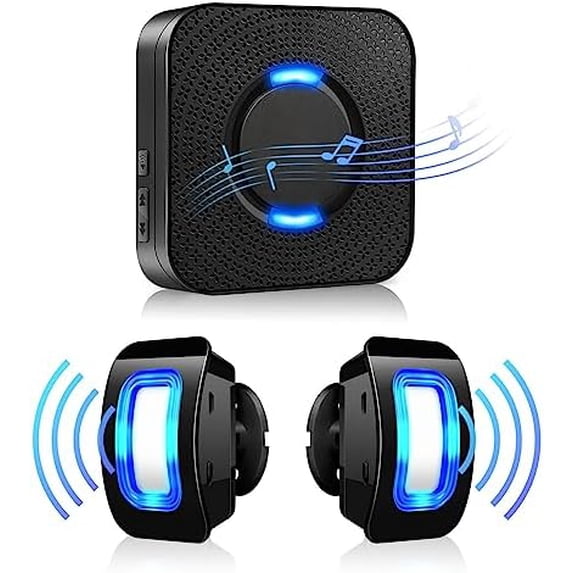 Wireless Motion Sensor LED Light - Motion Detector Alarm Chimes Door ...