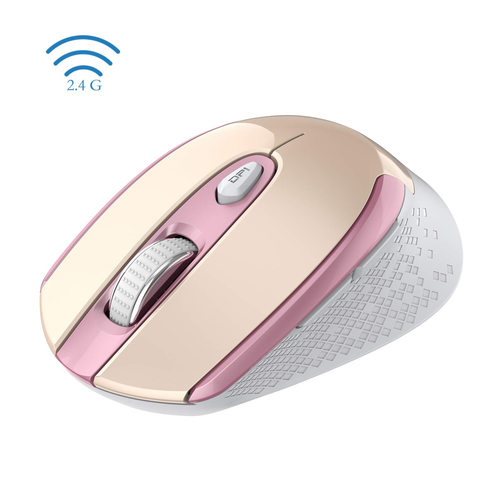 Vive Comb 2.4G Slim Wireless Mouse with Nano Receiver, Less Noise ...