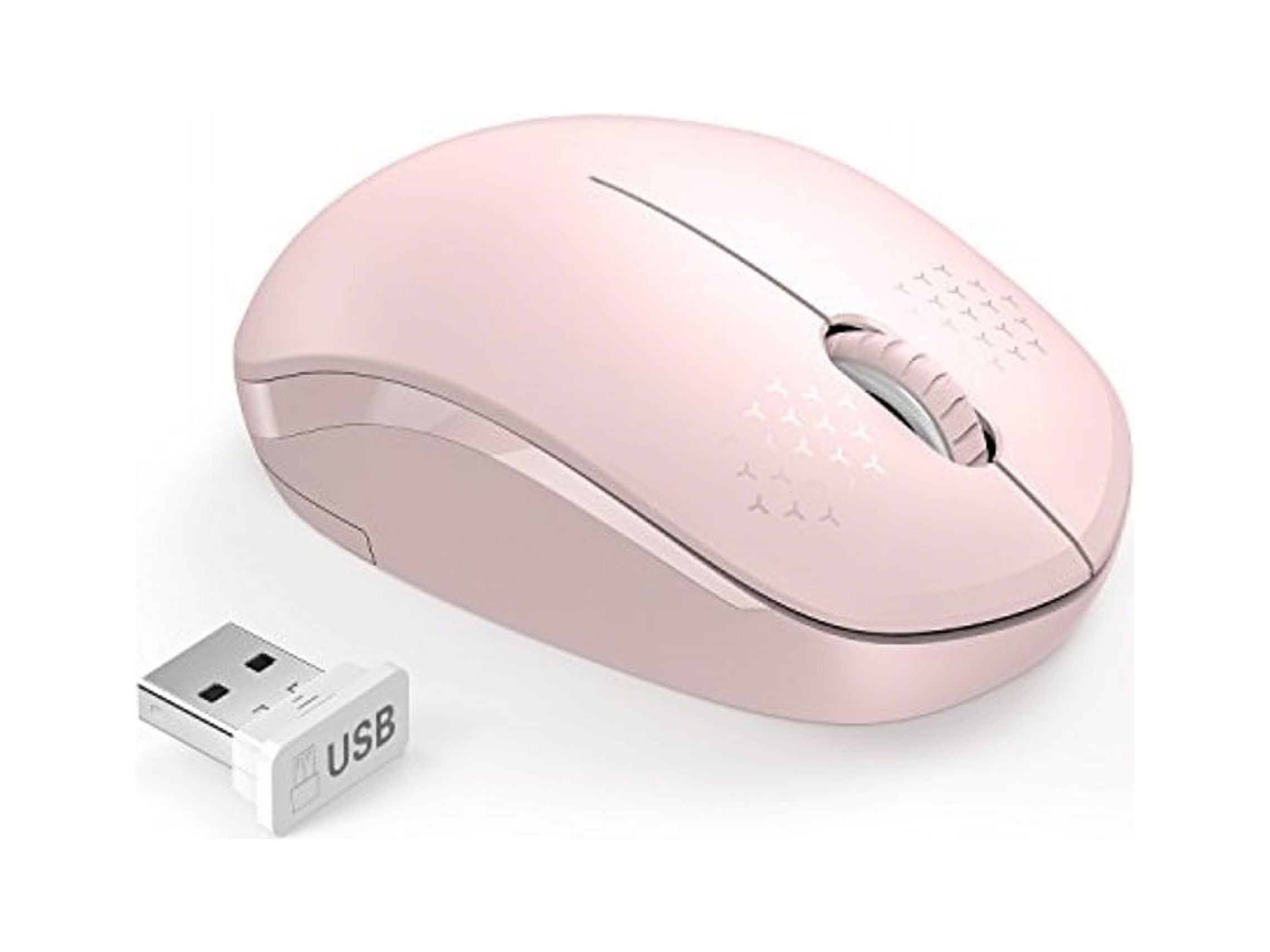 Wireless Mouse, 2.4G Silent Mouse With Usb Receiver - Seen Portable ...