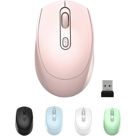 Wireless Mouse, 2.4G, Silent, USB Nano Receiver for Laptop, Chromebook ...