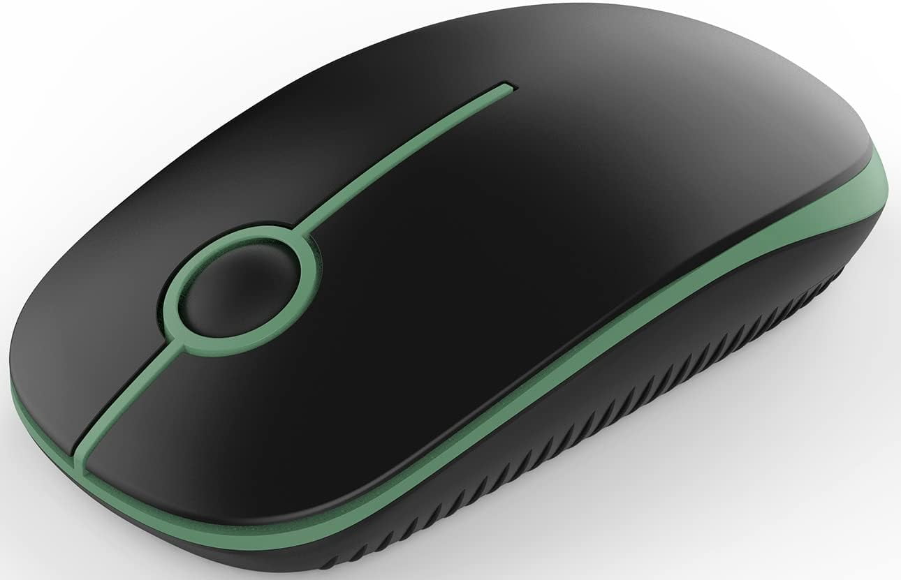 Wireless Mouse, 2.4G Slim Portable Computer Mice with Nano Receiver for ...