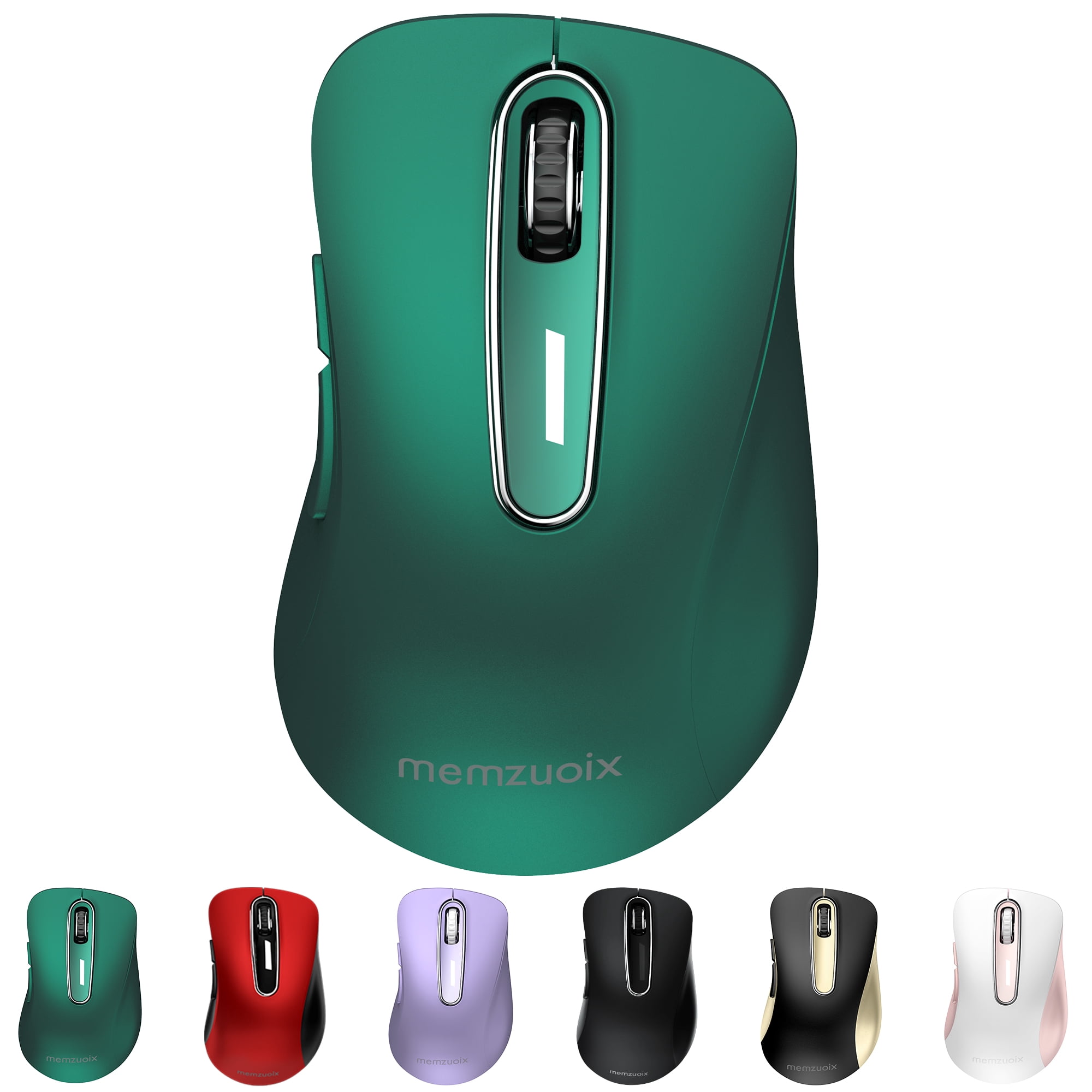 Wireless Mouse, 2.4GHz with USB Receiver, 1200 DPI Optical Tracking, 5 ...