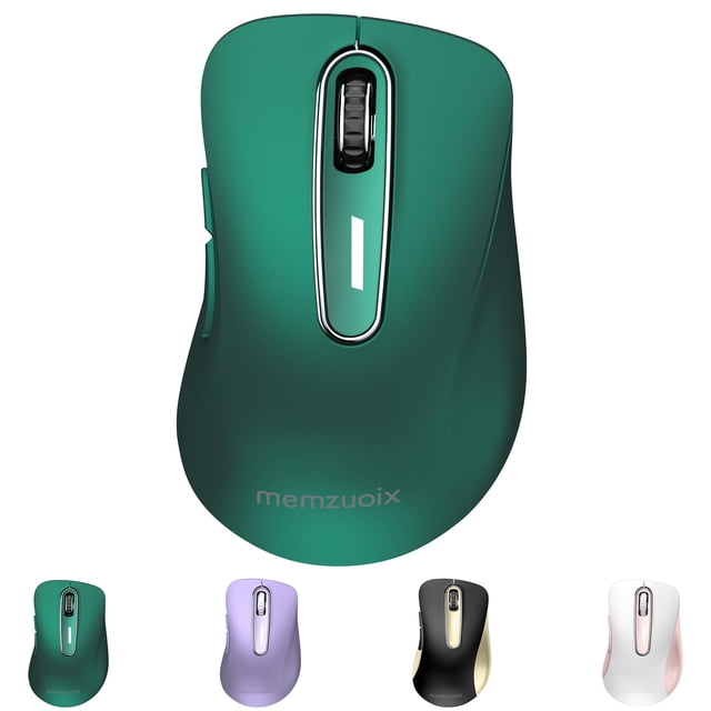 Wireless Mouse, 2.4GHz with USB Receiver, 1200 DPI Optical Tracking, 5 ...