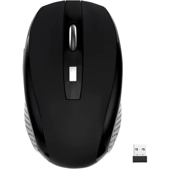 Wireless Mouse, 2.4Ghz Wireless Computer Mouse 1200,6 Buttons With Nano ...