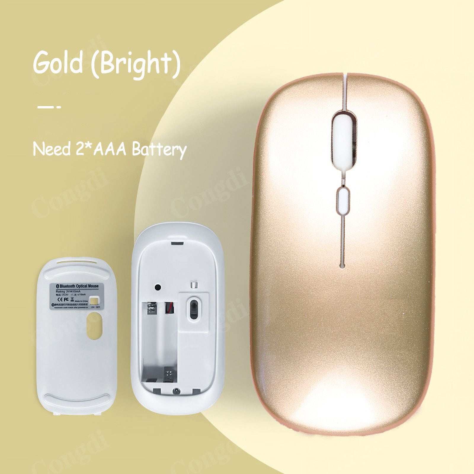 Wireless Mouse Battery Bluetooth-compatible Mice Wireless Computer ...