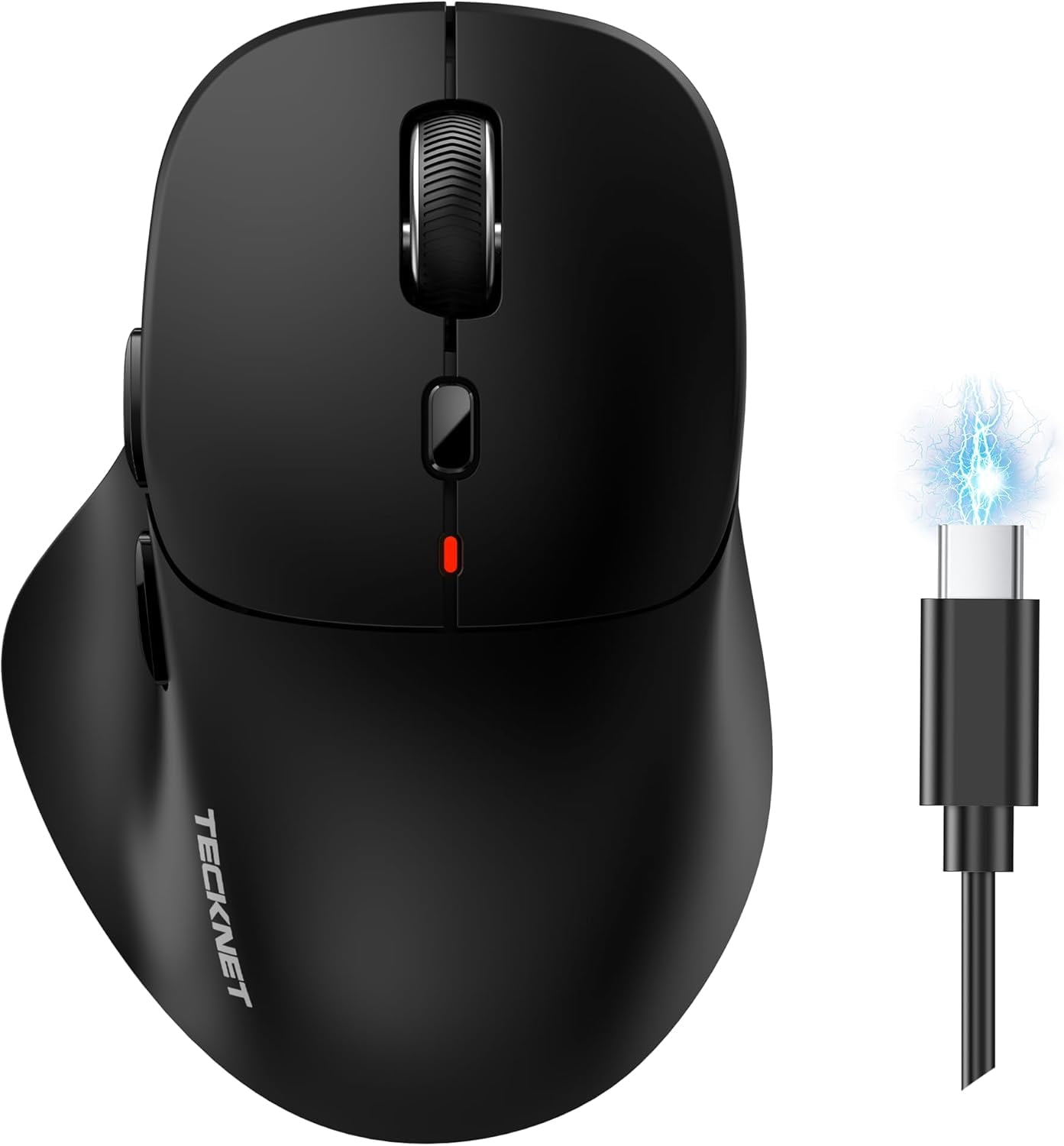 Wireless Mouse Bluetooth 5.0/3.0 & 2.4G Rechargeable, Silent Clicks ...