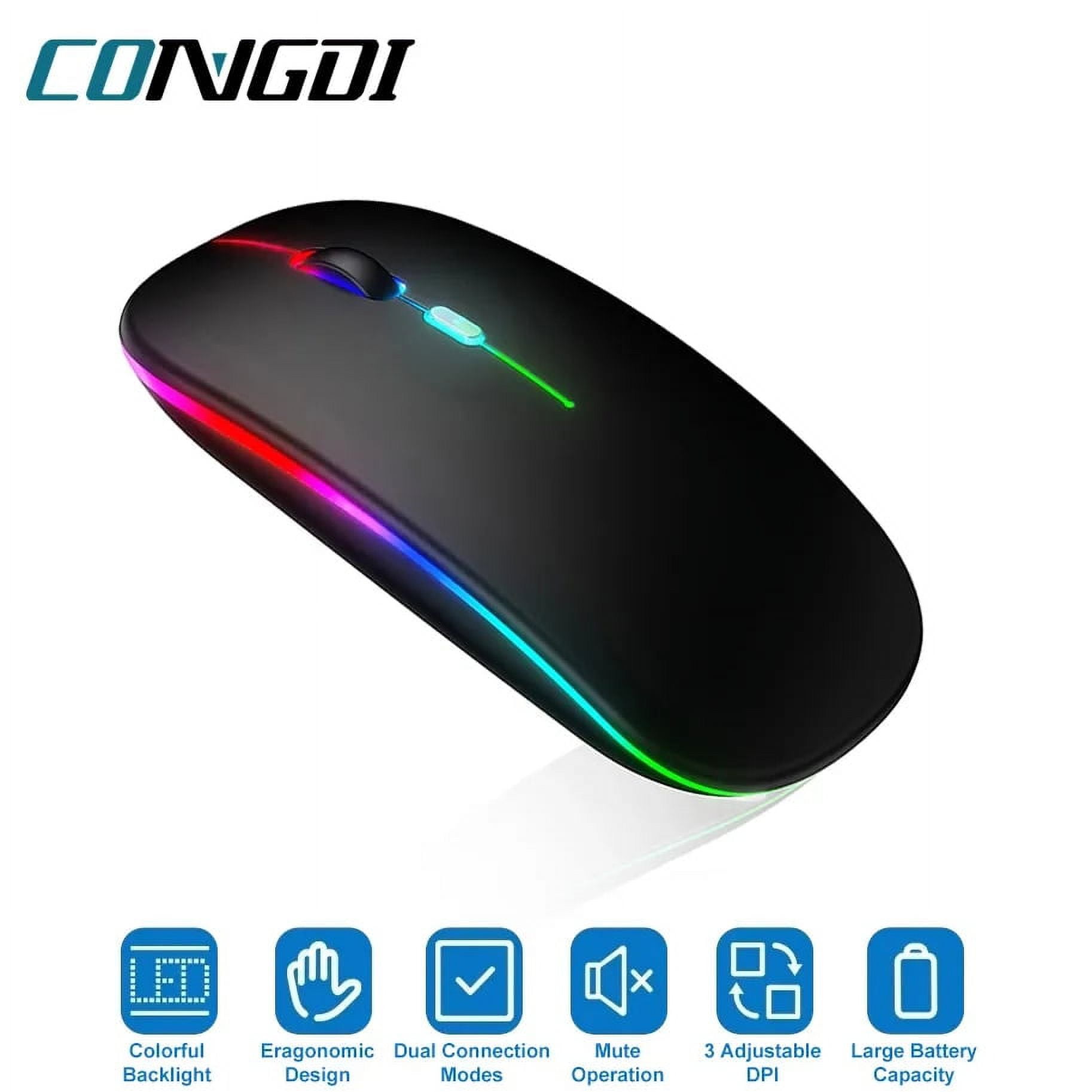 Wireless Mouse Bluetooth-Compatible / 2.4G Two connection modes ...