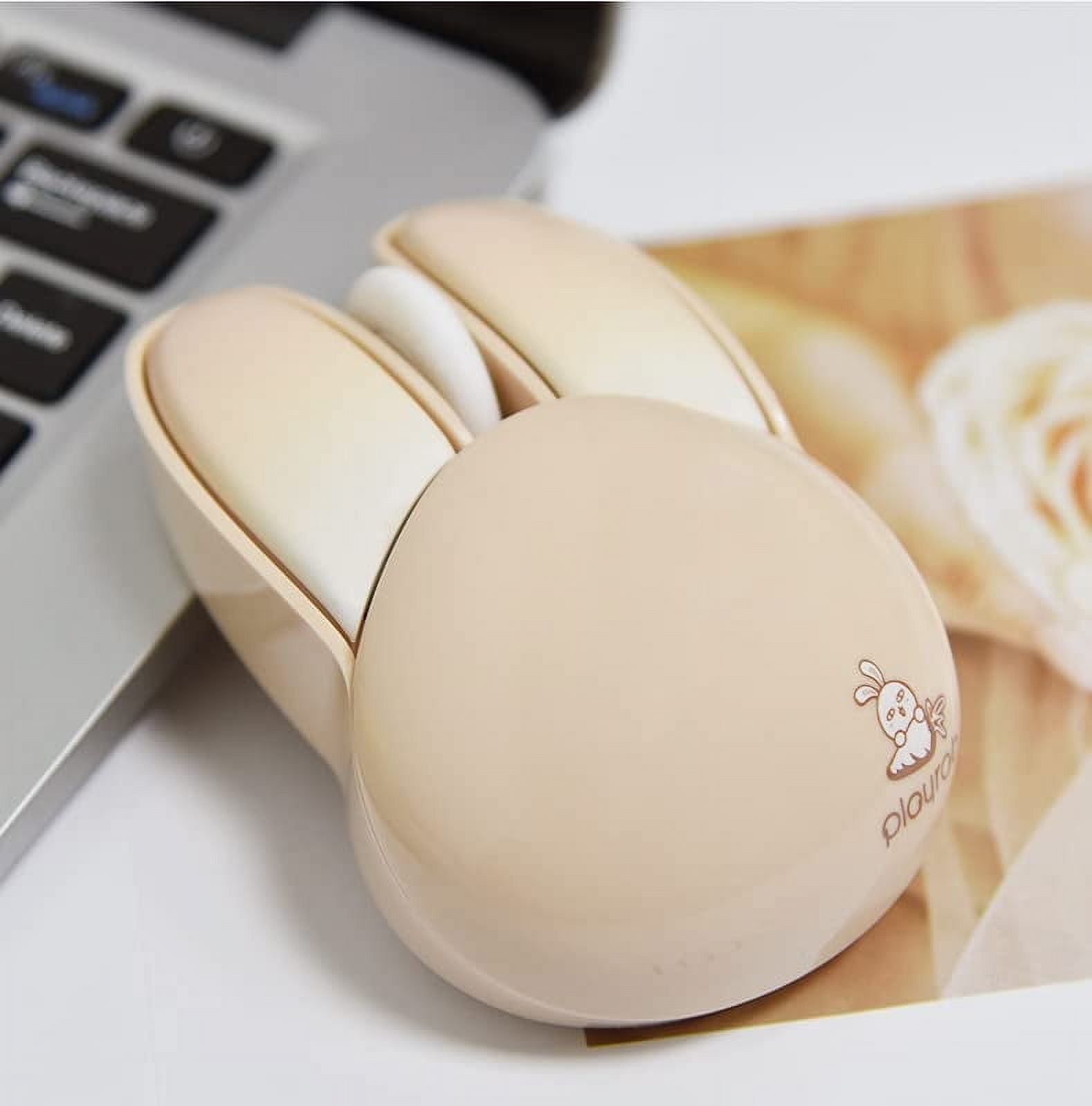 Wireless Mouse Bluetooth Cute Bunny Shape Small Quiet USB Optical ...