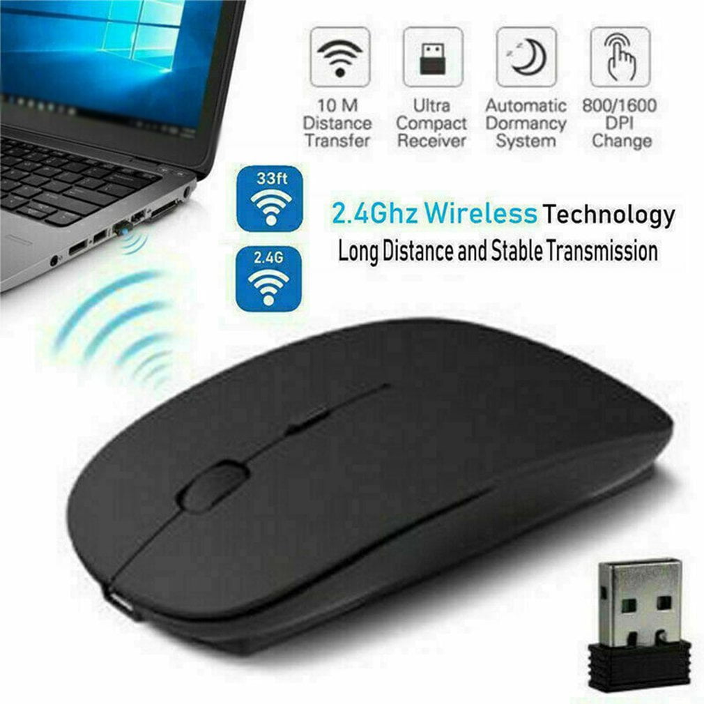 Wireless Mouse Bluetooth~compatible Rechargeable Mouse Computer Silent ...