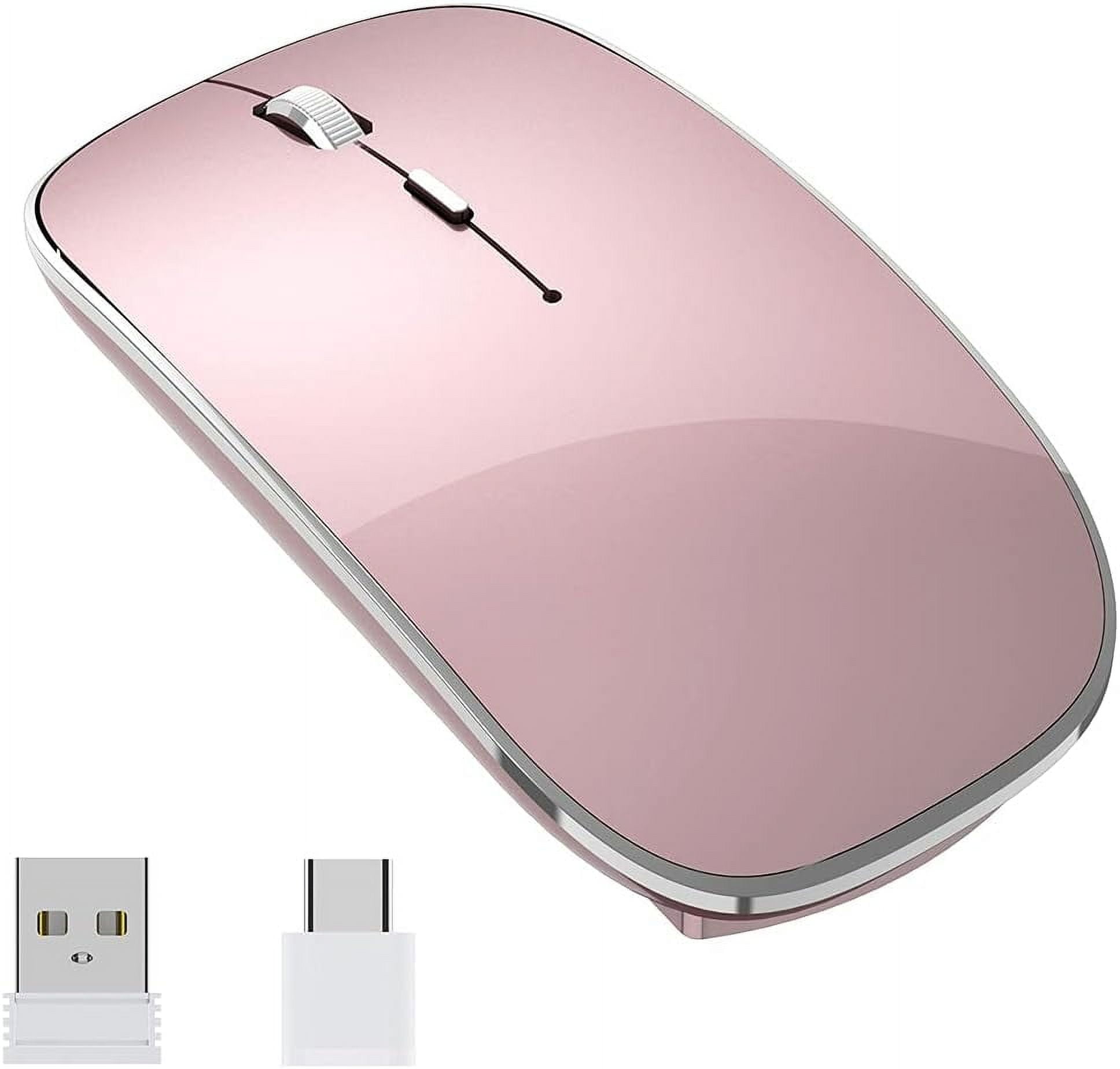 Wireless Mouse Chargeable Portable Silent USB and Type-C Dual Mode ...