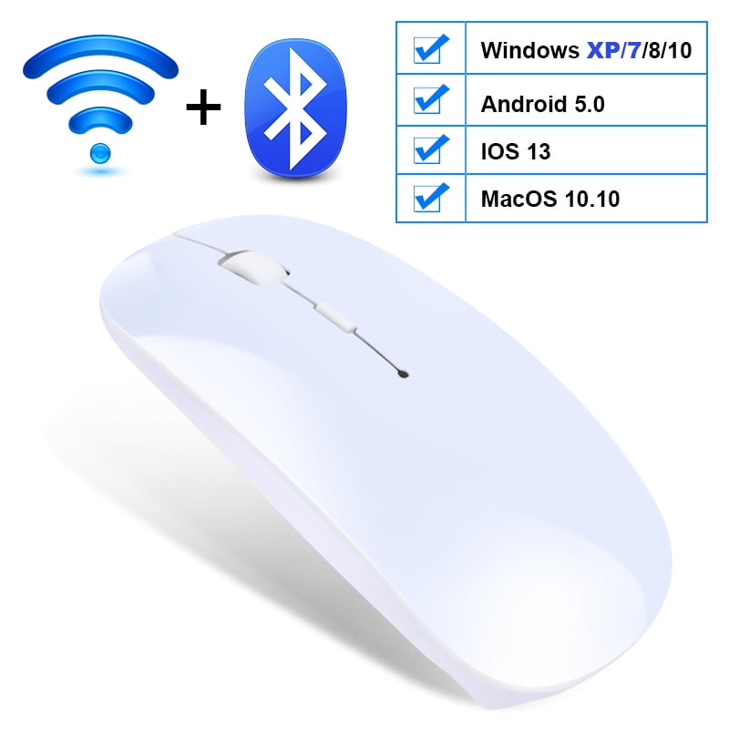 Wireless Mouse Computer Bluetooth Mouse Silent PC Mause Rechargeable ...