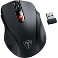 Wireless Mouse, D-09 Computer Mouse USB Cordless Mice for Laptop, Ergo ...
